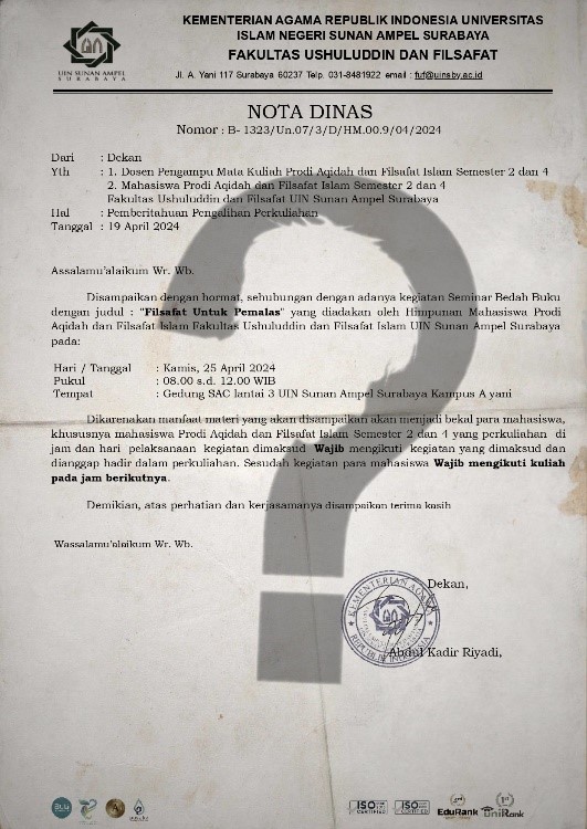 Acara Bedah Buku “Filsafat Untuk Pemalas” Dinilai Memeras – LPM Forma